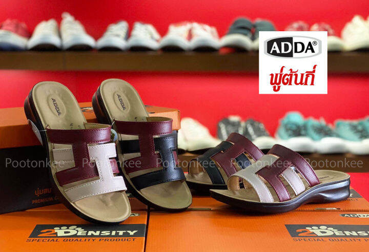 ADDA รองเท้าแตะ แอ๊ดด้า รุ่น 74803-W2 รองเท้าแตะแบบสวม ไซส์ 37-40 ของ ...