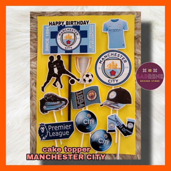 MANCHESTER CITY FOOTBALL CLUB CAKE TOPPER BAKERWARE DECEATION | Lazada