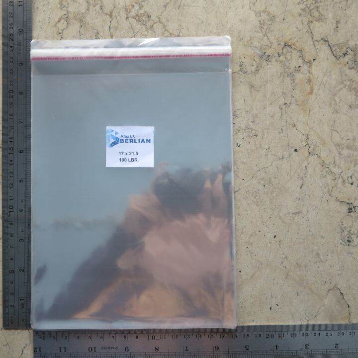 PLASTIK OPP 17 X 21.5 CM SEAL ATAU LEM TEBAL 20 MICRON | Lazada Indonesia