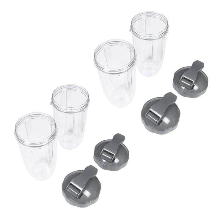32Oz Replacement Cups with Flip Top to Go Lid for NutriBullet 600W and ...