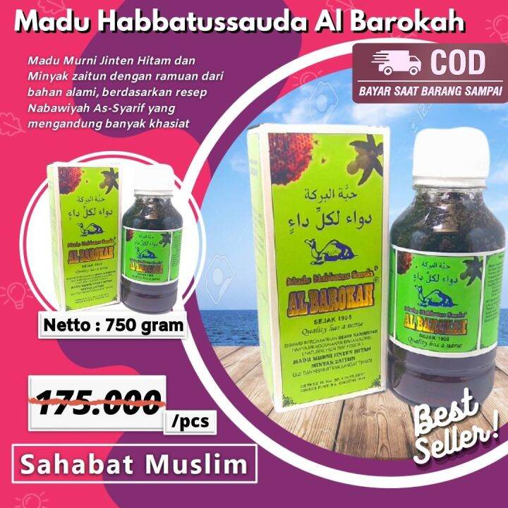 Madu Habbatussauda Al Barokah Madu Plus Habbatussauda Cap Unta | Lazada ...