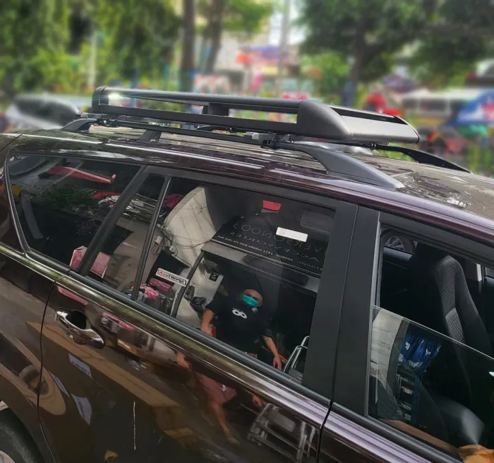 Toyota Innova 38x50 Black Double Wall Roof Rack Luggage Rack with Clip ...