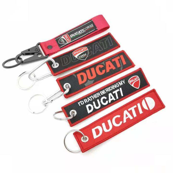 Olecranon Keychain Motorcycle Key Chain Akrapovic Fabric Embroidered ...