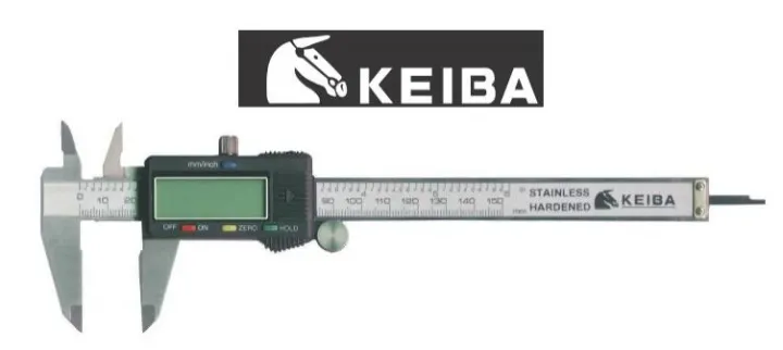 เวอร์เนียคาลิปเปอร์ 6นิ้ว - 8นิ้ว KEIBA ดิจิตอล 111-101HB. Range Lower scale 0-150 mm Resolution ...