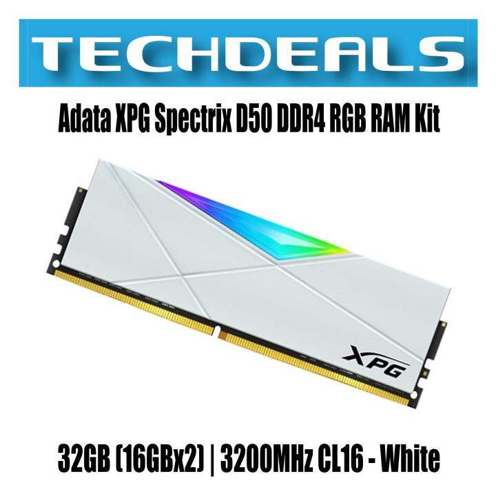 Adata XPG Spectrix D50 DDR4 RGB RAM Memory Kit | 32GB (16GBx2 ...