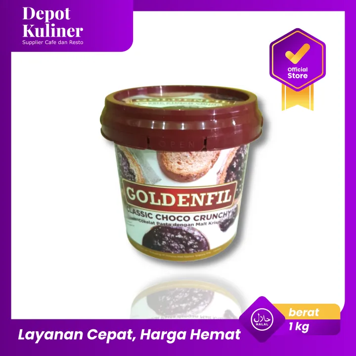 Goldenfil Classic Choco Crunchy 1 kg / Goldenfill Cokelat Golden fil ...