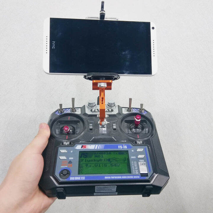 FPV Monitor ผู้ถือโทรศัพท์มือถือจอแสดงผลยึดคลิปสนับสนุน DJI Frsky FS-I6 ...