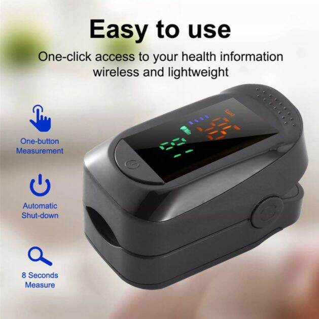 A2/ LK87 Fingertip Pulse Oximeter Blood Oxygen Saturation Meter SPO2 PR ...