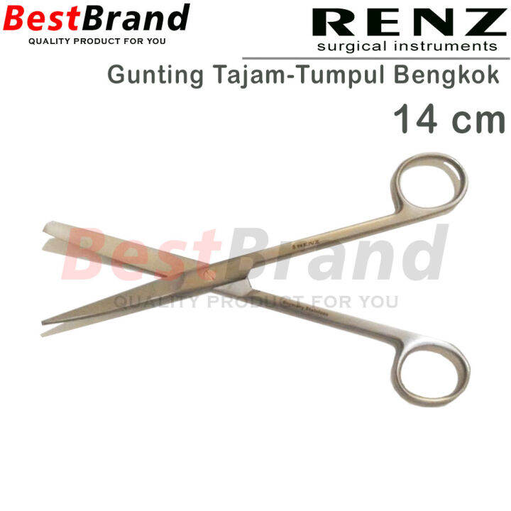 RENZ Gunting Operasi Tajam Tumpul Bengkok 14cm | Lazada Indonesia
