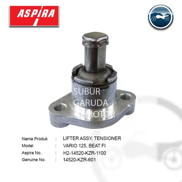 LIFTER ASSY TENSIONER VARIO 125 KODE KZR MERK ASPIRA KUALITAS ORISINIL ...