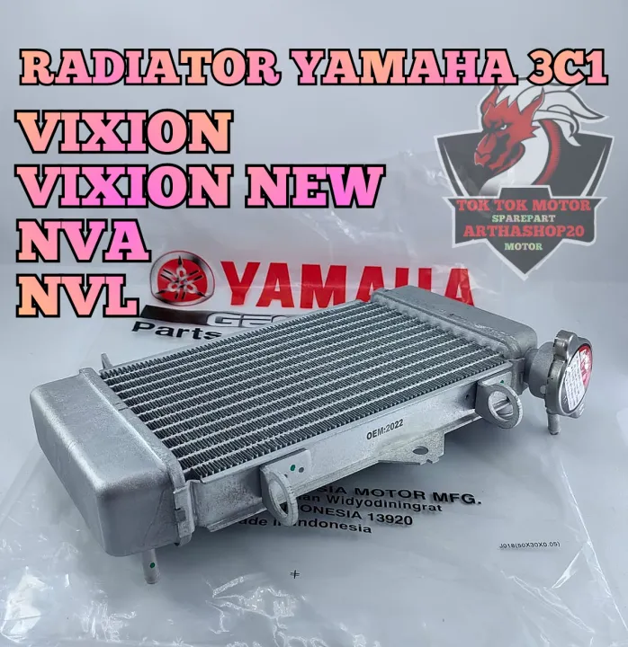 RADIATOR PENDINGIN MESIN KUALITAS ASLI ORIGINAL YAMAHA 3C1 VIXION OLD ...