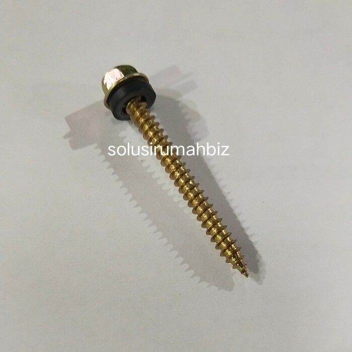 per10biji SEKRUP SDS KAYU 50MM x 12 LANCIP WOOD SCREW self drilling ...