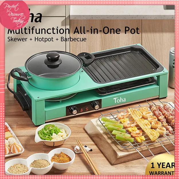 Toha bbq grill Barbecue Multi-Function Skewer Cooker Electric Bbq Pan ...