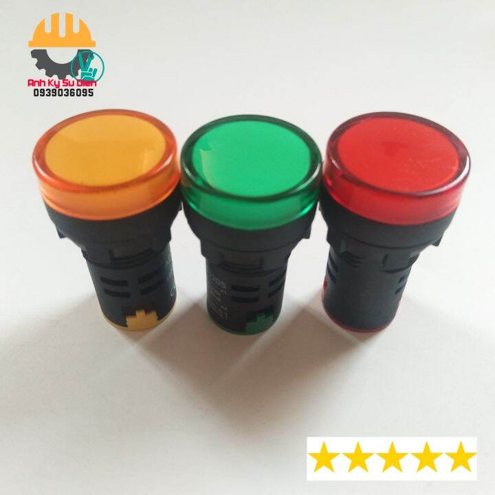 Đèn Báo Nguồn Led AC 220V AD16-22D/S31 - phi 22mm ( Đèn báo tủ điện ...