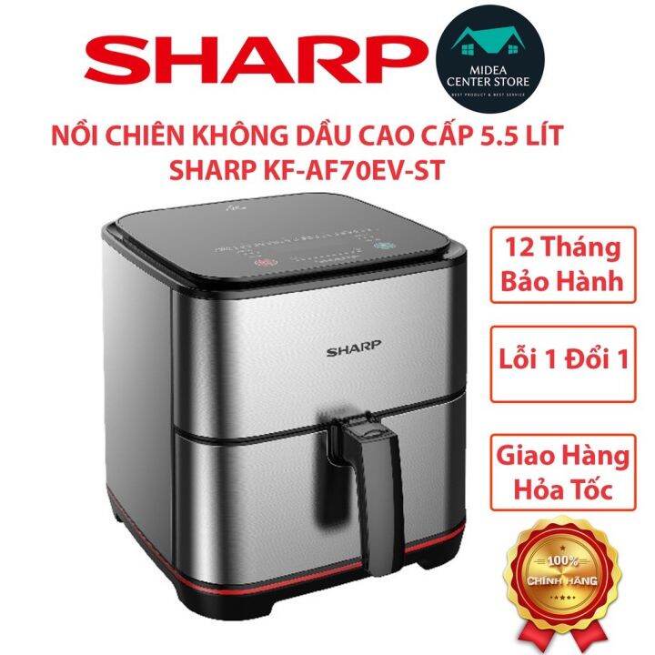 Nồi chiên không dầu Sharp KF-AF70EV-ST 7 lít | Lazada.vn