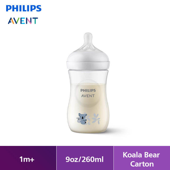 [New] Philips Avent Natural Response Baby Bottle 1m+ (9oz/260ml - Koala ...