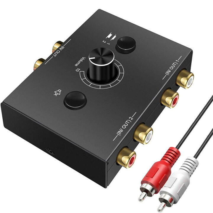 R/L Stereo Audio Bi-Directional Switcher 2 Input 1 Output, R/L Stereo ...