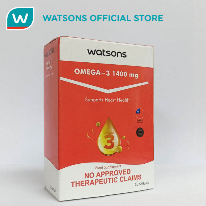 WATSONS Omega 3 Softgel Capsule 1400mg 1 Capsule (sold per piece) | Lazada PH