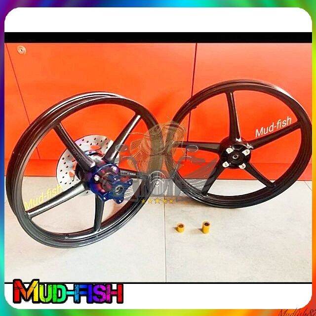 ENKEI YAMAHA Y15ZR Y15 SP522 SPORT RIM Custom CNC Adapter Titanium With Disc (1.60/1.60) | Lazada