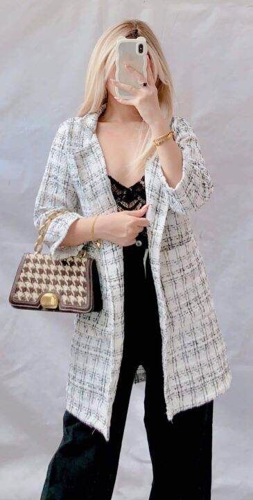 KIM TWEED BLAZER(SMALL TO LARGE) | Lazada PH