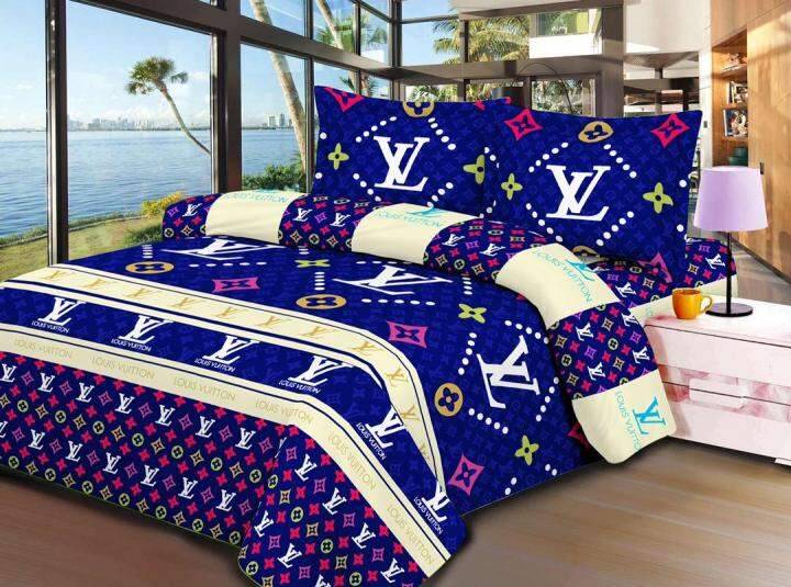 Seprei Motif LV Blue New, Seprai 180x200, 160x200, 120x200. Promo Murah ...