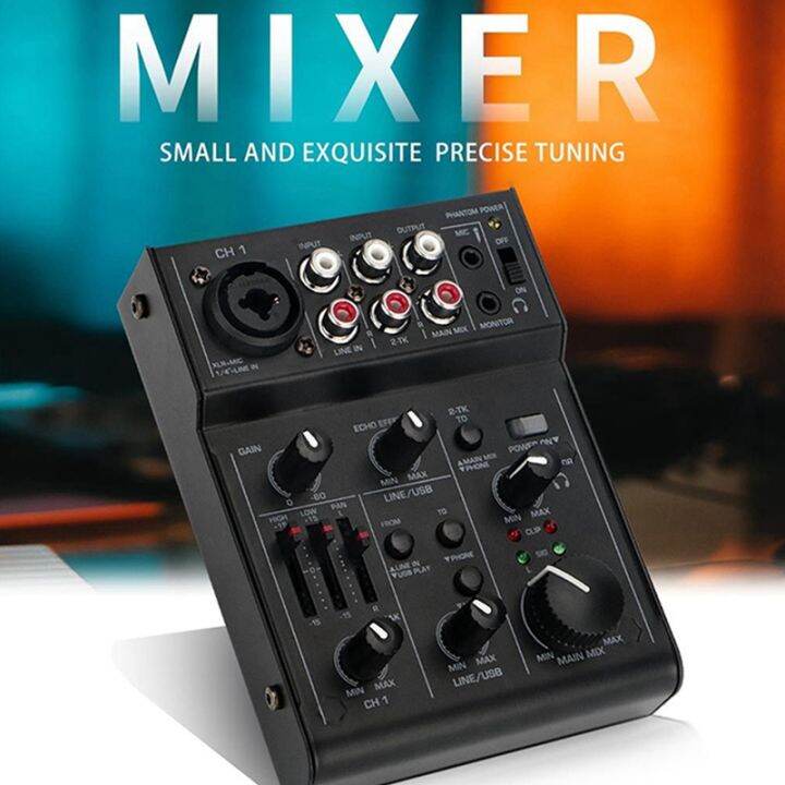 Mixing Console USB Audio Interface Built-in Effect Mini Professional ...
