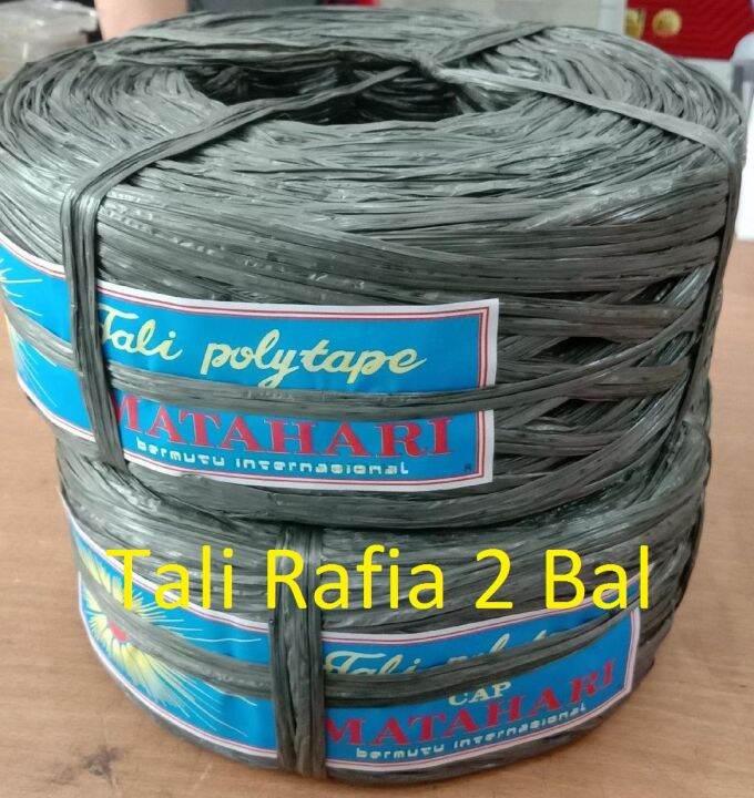 Tali Plastik / Tali Rafia - Cap - Merek Matahari isi 2 Gulung ( 2 Bal ...