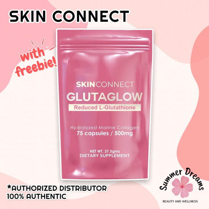 Skin Connect Gluta Glow 75 capsule Glutathione Collagen Capsule | Lazada PH