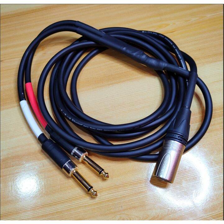 XLR male to Dual 1/4 TS Male Dual 6.35mm Plug | Lazada PH