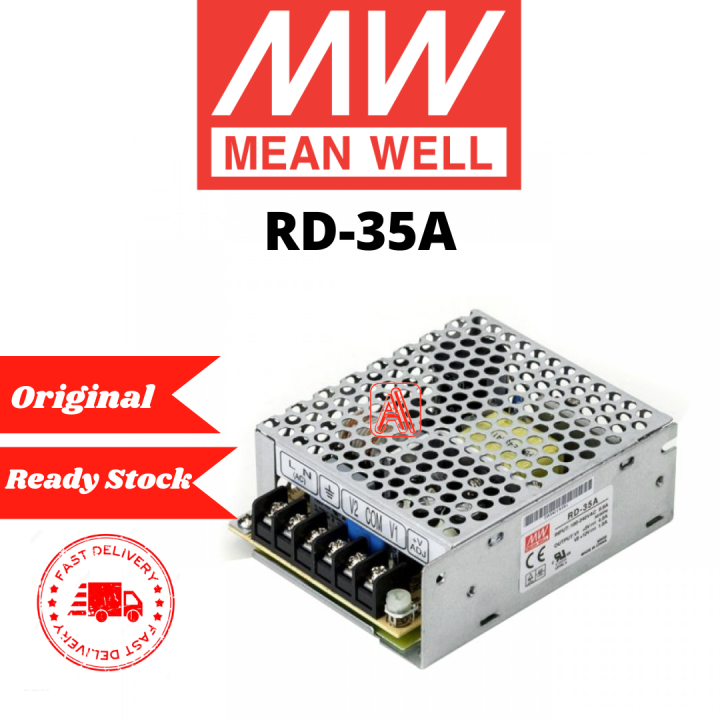 Mean Well RD-35A / 32W 5Vdc AC-DC 32-35W Meanwell Dual Output Enclosed Power Supply - Original ...