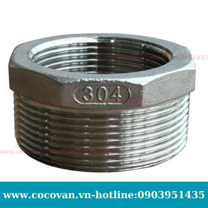 Cà rá inox 304 (lơ thu inox 304) tại shop COCOVAN, nối ren ngoài ren ...