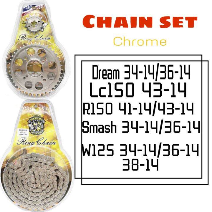 Chain Sprocket Set 2in1 RAIDER150 14"43 RACING BUMBLEBEE | Lazada PH