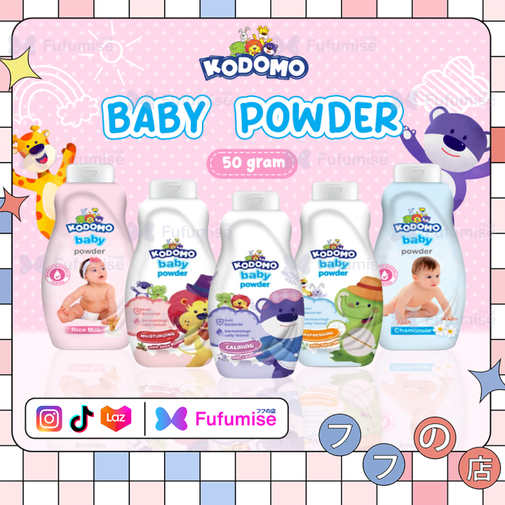 KODOMO Baby Powder Bedak Bayi 50g | Bedak Wangi Bayi | Calming | Moisturizing | Refreshing ...