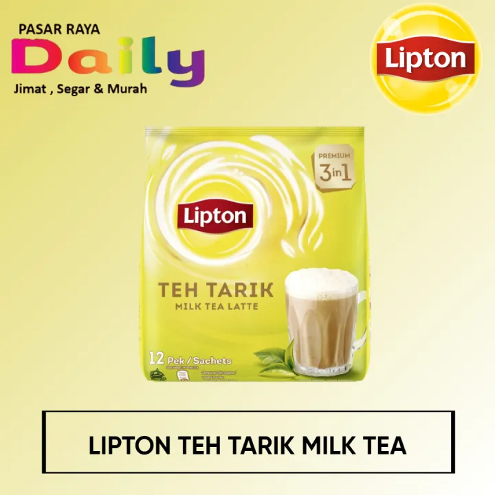 LIPTON MILK TEA 3 IN 1 TEH TARIK 12 STICKS | Lazada