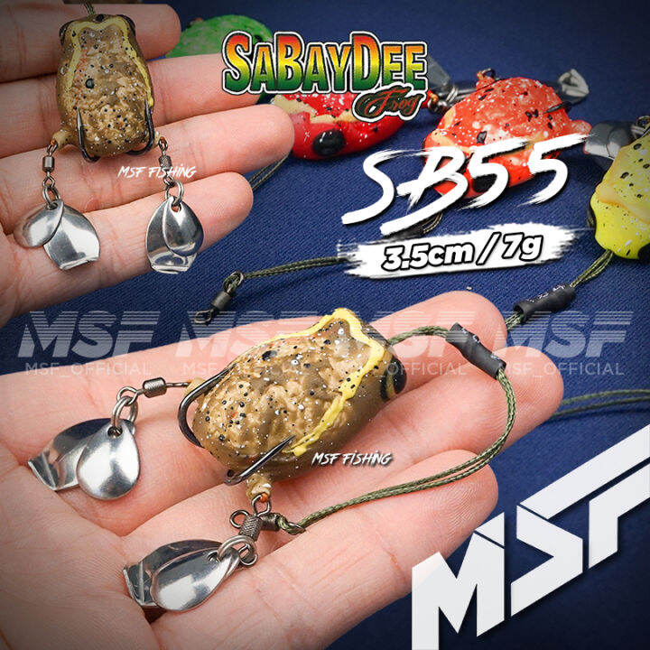 [MSF] Sabaydee SB55 Soft Frog | 3.5cm 7cm | Umpan Tiruan Thailand Katak ...