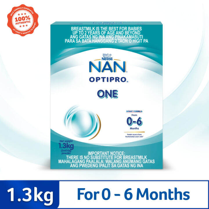 NAN® OPTIPRO® One Infant Formula For 0-6 Months 1.3kg | Lazada PH