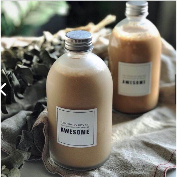 B37 270ML Frosted Round Glass Bottles (SOLD per box of 24)with Silver cap | Lazada PH