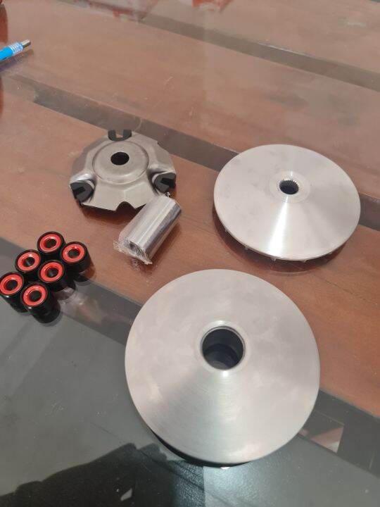 Honda Click 125 and 150 Pulley Set Redegree 13.5 and Kalkal flyball ...