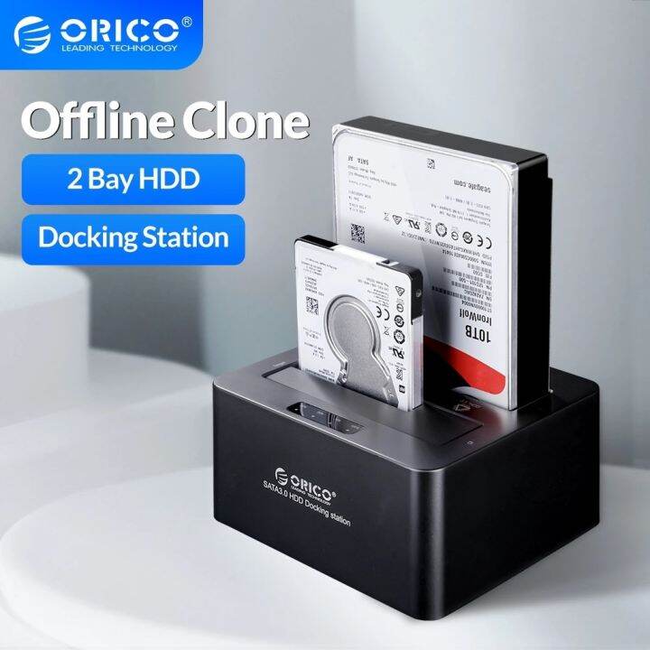 ORICO Clone Docking Station USB 3.0 to SATA Hard Drive Case Dual Bay ...