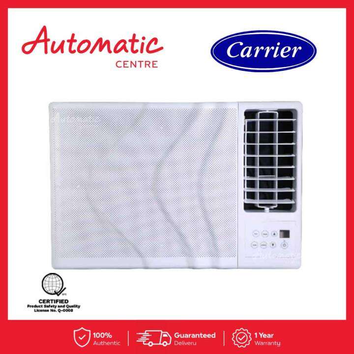 Carrier Aura (WCARJ010EE) 1HP Window Type Air Conditioner with 24-hour ...
