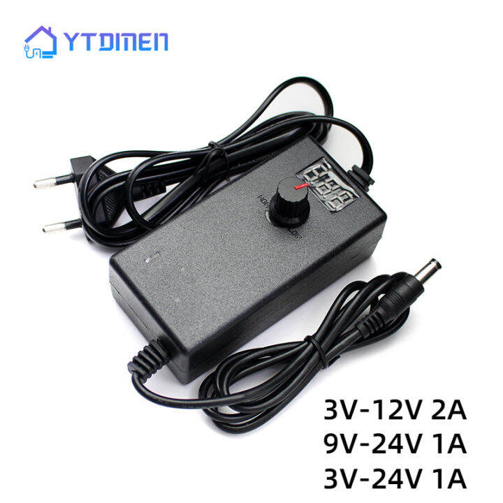 Power Supply Adjustable AC 110V-220V TO DC 12V 3V 5V 9V 12V 24V 1A 2A ...