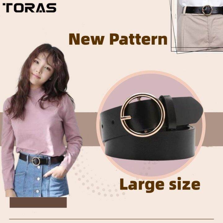 Toras Women's Vintage Metal Bohemian Leather Circular Buckle Belt 2023 ...