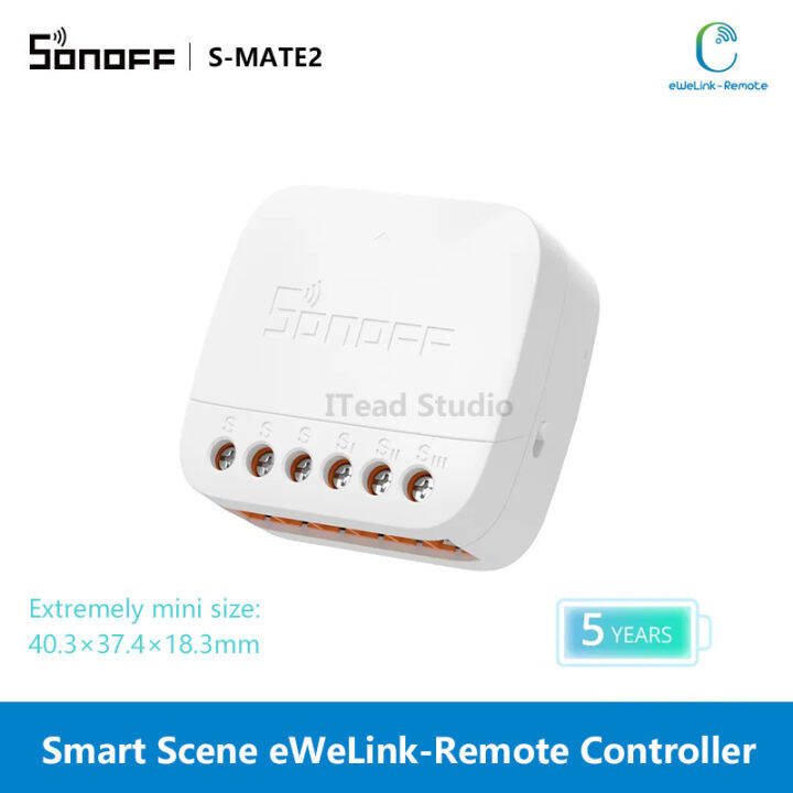 ITEAD SONOFF S-MATE2 Extreme Switch Mate Mini Size Smart Scene Controller for Sonoff eWeLink ...