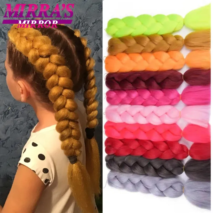 24 Inch Jumbo Braiding Hair Synthetic Braids Extension Kanekalon Hair ...