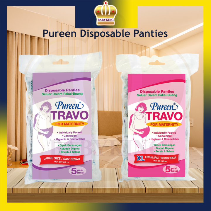 Original Pureen Travo Disposable Maternity Panties (Size L/XL) 5's | Lazada