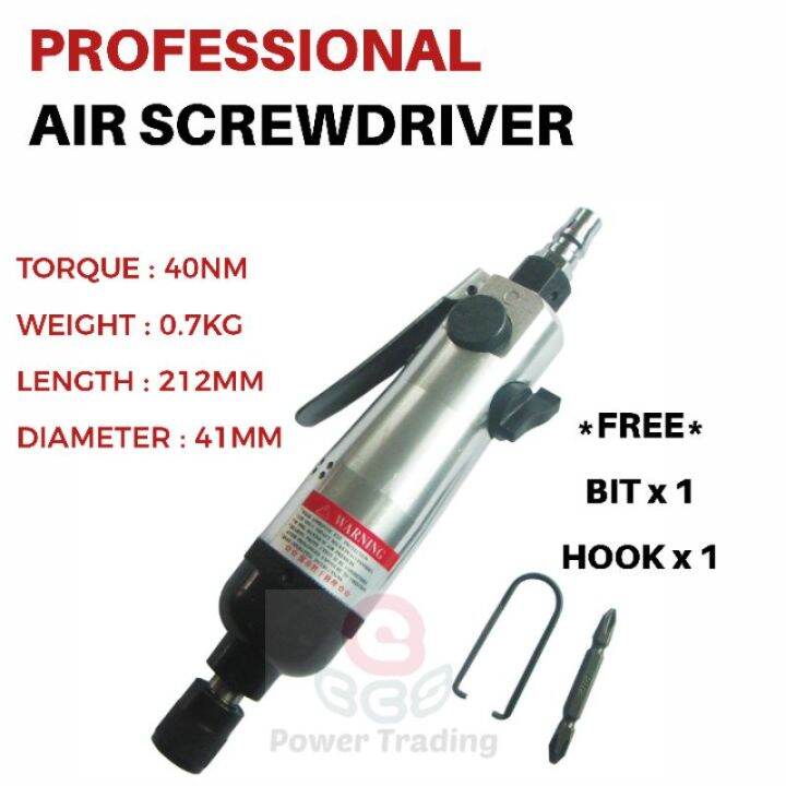 HIGH QUALITY 40NM PNEUMATIC AIR SCREWDRIVER IMPACT SCREW DRIVER OPEN ...