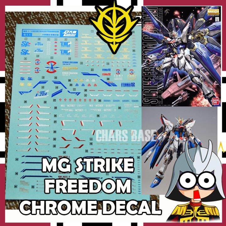 MG STRIKE FREEDOM 2.0 CHROME DECAL DALIN DECAL S11 | Lazada