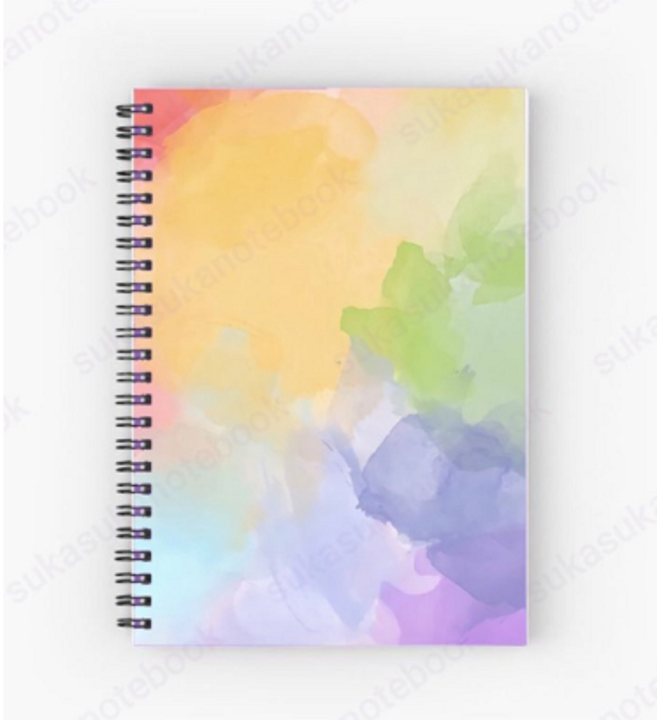 notebook a5 spiral aestetik pastel series a5 softcover 100 halaman buku ...