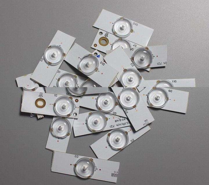 100pcs/lot 3V lens general LCD TV modified led bead lamp strip 32-65 ...