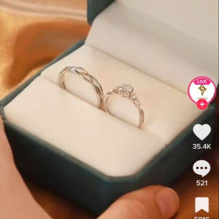 infinity couple ring silver edition | Lazada PH